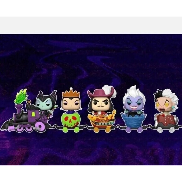 Funko | Toys | Funko Pop Trains Disney Villains Complete Set Of 5 New ...